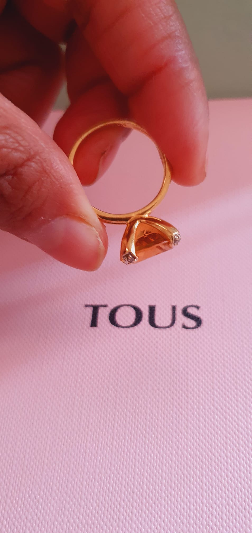 Z/ANILLO ORO COLECCION COLOR KING CITRINO Y BRILLANTES TOUS. - Aurylesly