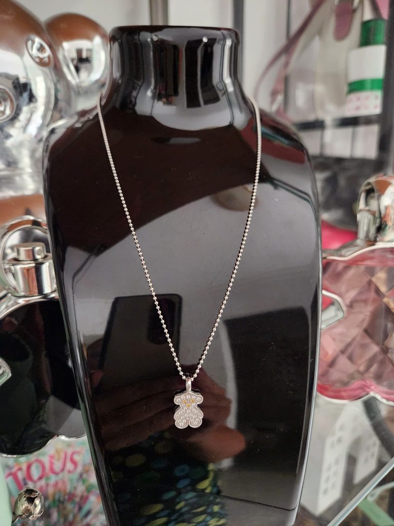 CADENA BOLITAS TOUS ORO BLANCO ( SOLO CADENA) - Aurylesly