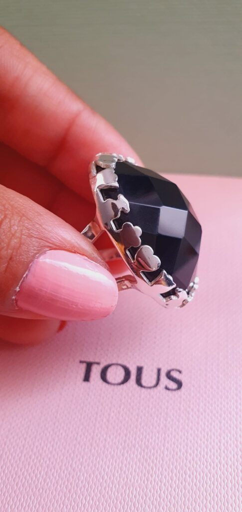 Z/ANILLO PLATA ONIX OVALADO TOUS - Aurylesly